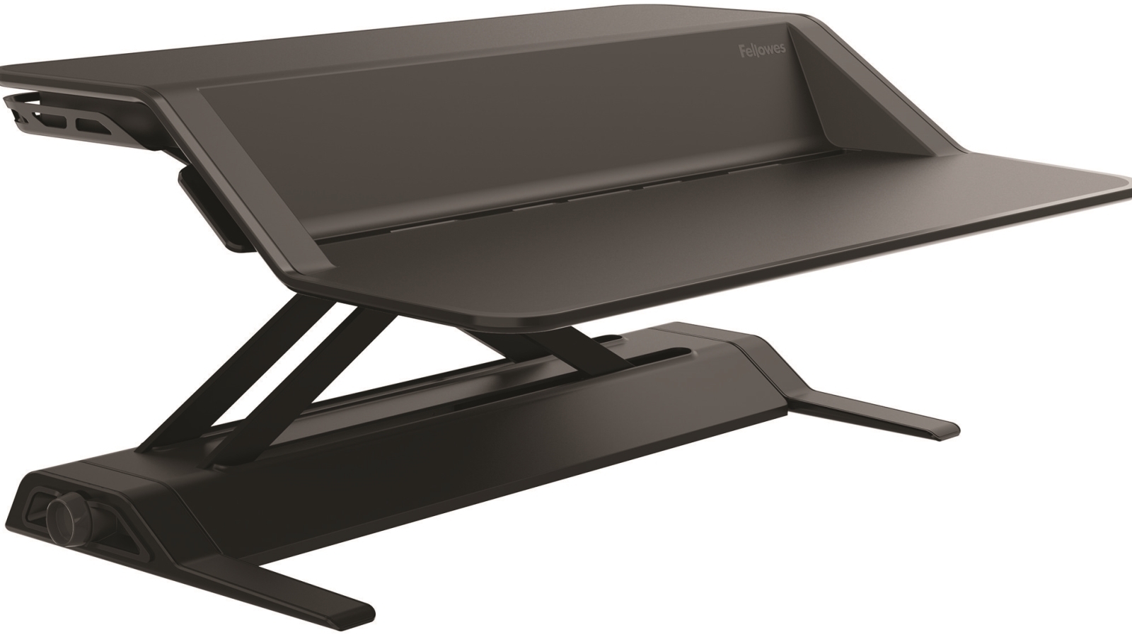 Fellowes Lotus Sit-Stand Desk - Black | Harvey Norman