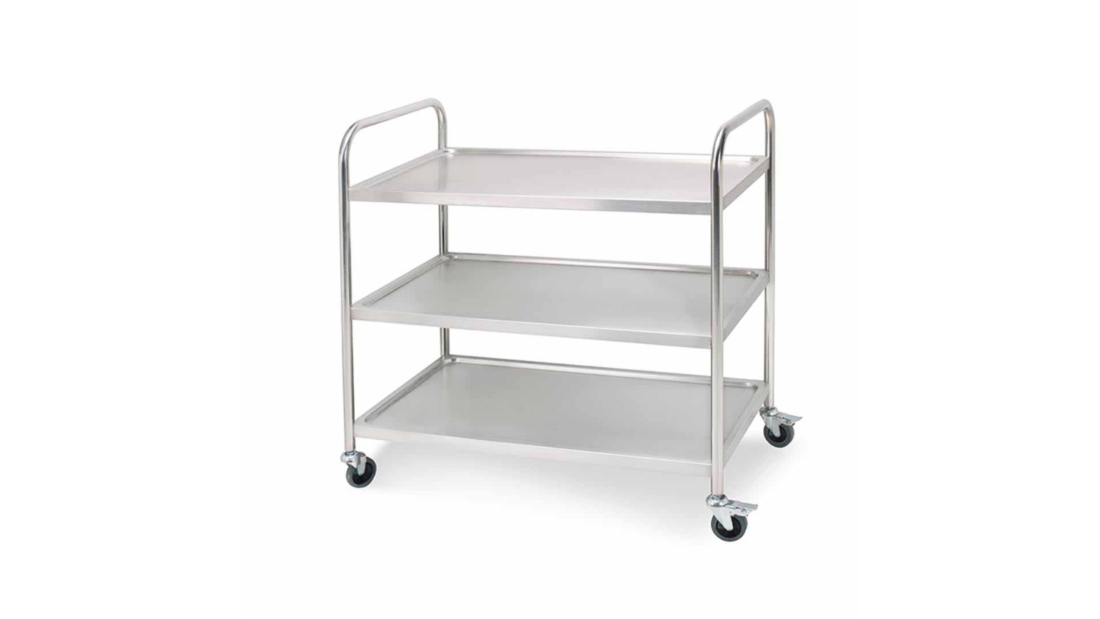 Soga 3 Tier Stainless Steel Round Food Cart Trolley - Large | Harvey Norman