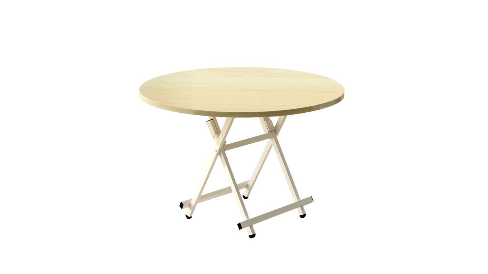 Soga Round Portable Dining Table - Maple Grain | Harvey Norman