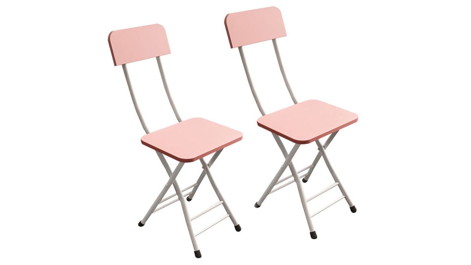 Soga Set of 2 Foldable Chair - Pink | Harvey Norman