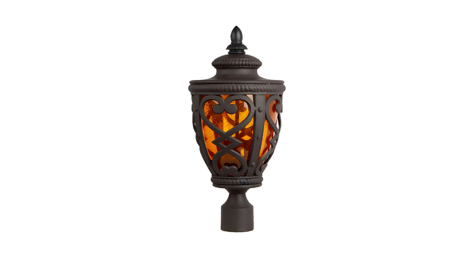 Soga Vintage Aluminium and Glass Lamp Post - 50.8cm | Harvey Norman