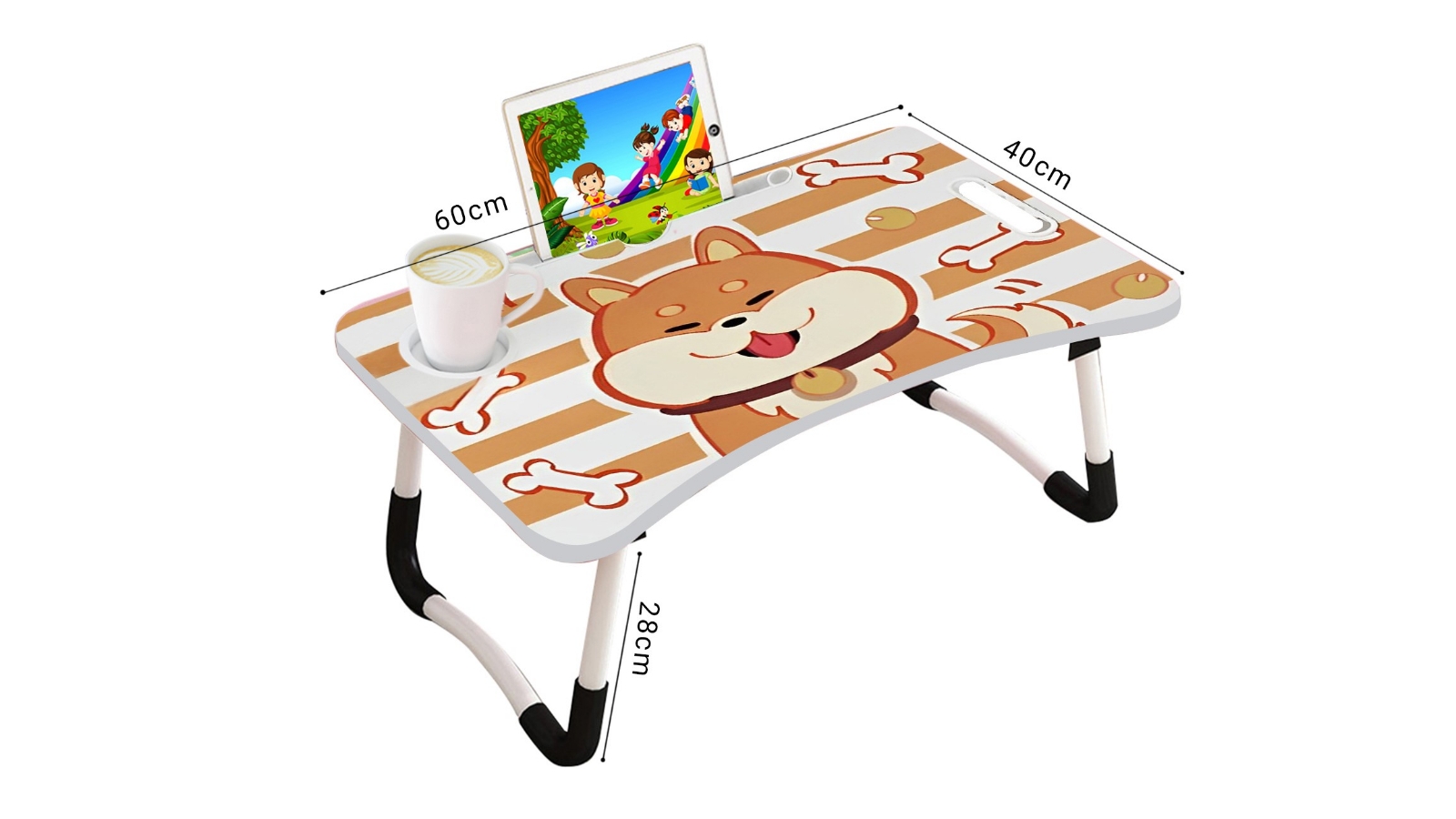 Soga Set of 2 Cute Cat Portable Desk Table | Harvey Norman