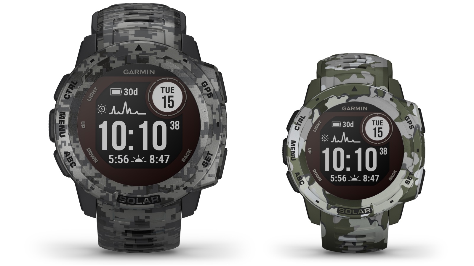 Garmin Instinct Solar Camo Edition GPS SmartWatch | Harvey Norman