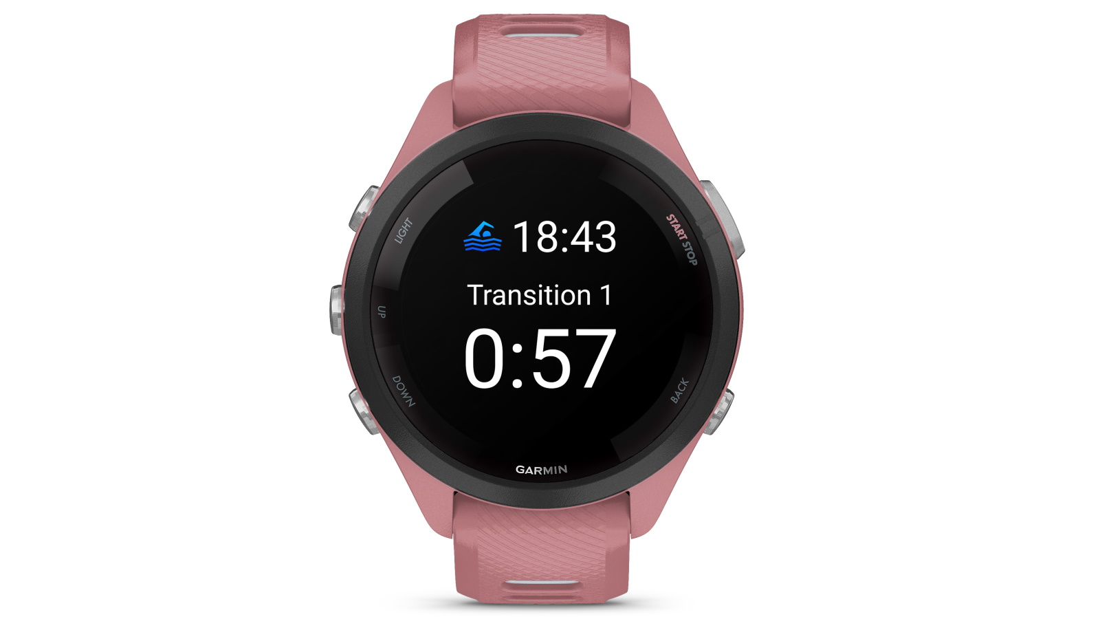 Garmin Forerunner 265S Smart Watch - Black Bezel with Light Pink Case ...