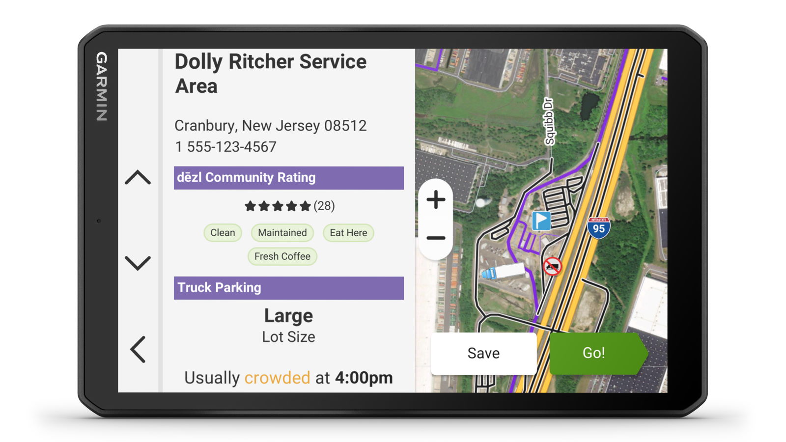 Garmin dezl LGV820 8-inch GPS Truck Sat Nav | Harvey Norman