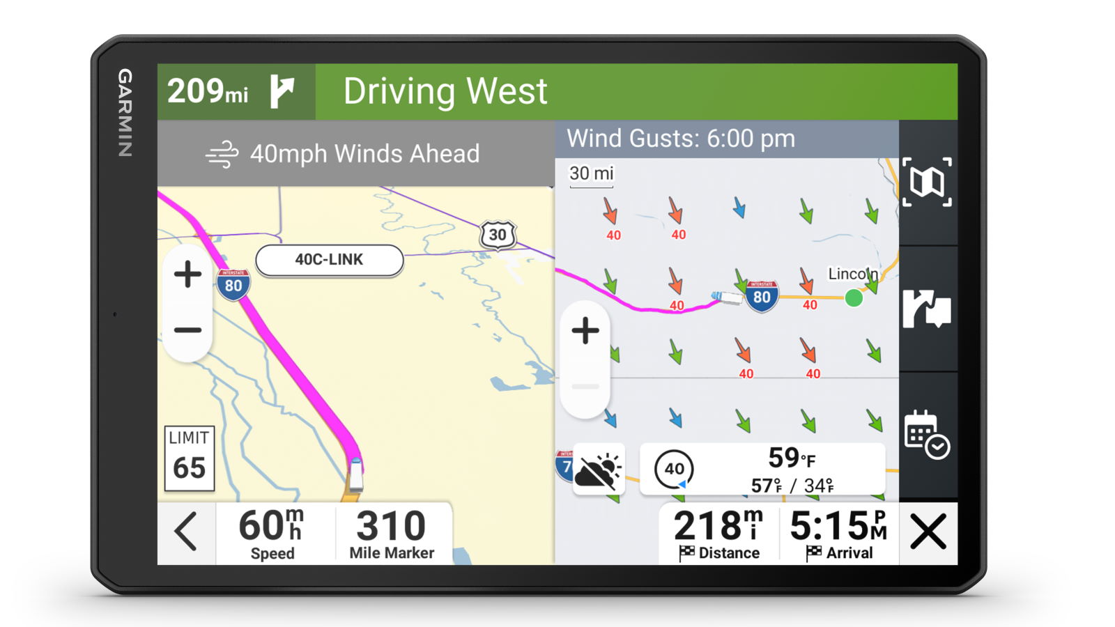 Garmin dezl LGV1020 10-inch GPS Truck Sat Nav | Harvey Norman