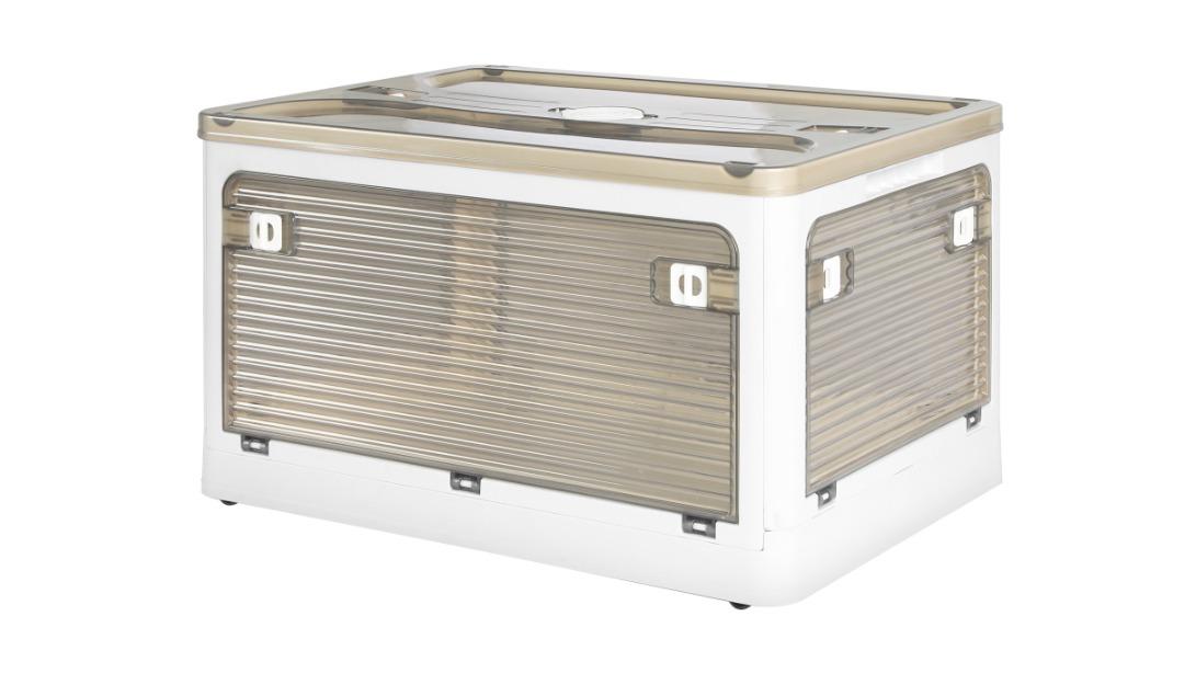 UB International 55L Storage Boxes Stackable Container with Lid 5 Sides ...