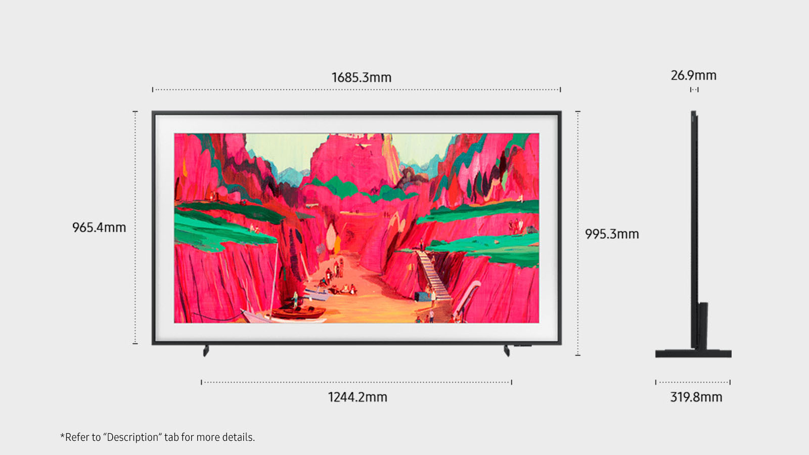 Samsung 75-inch Frame Pro Neo QLED 4K Mini LED TV | Harvey Norman