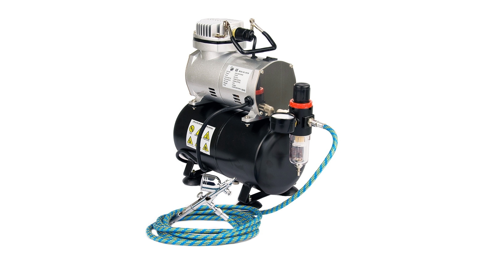Dynamic Power Air Brush Compressor for Air Brush Spray 1/6HP 3L ...
