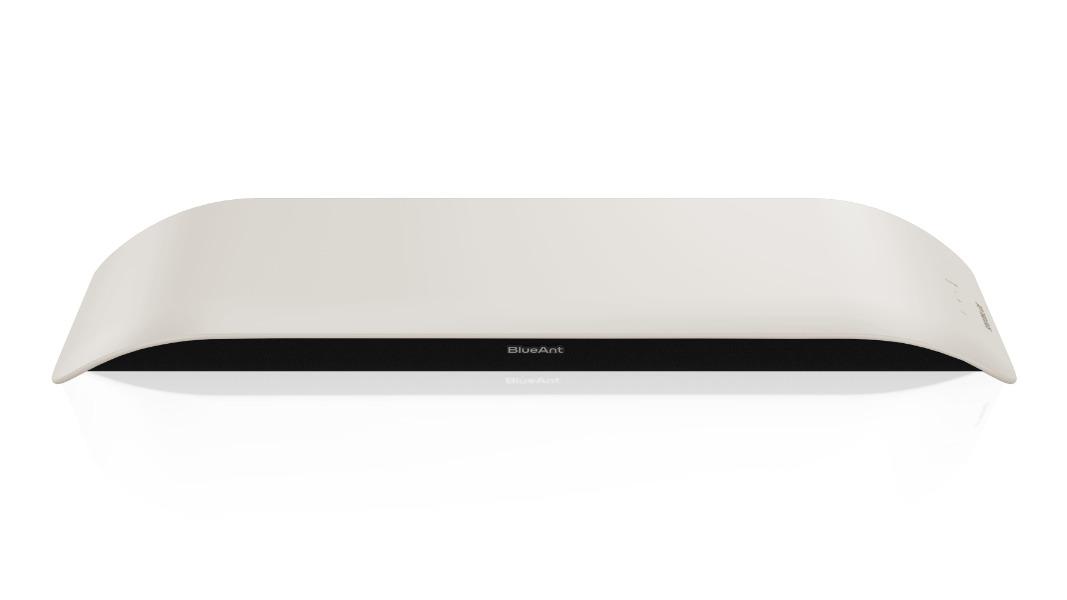 BlueAnt SoundBlade Under Monitor SoundBar - White | Harvey Norman