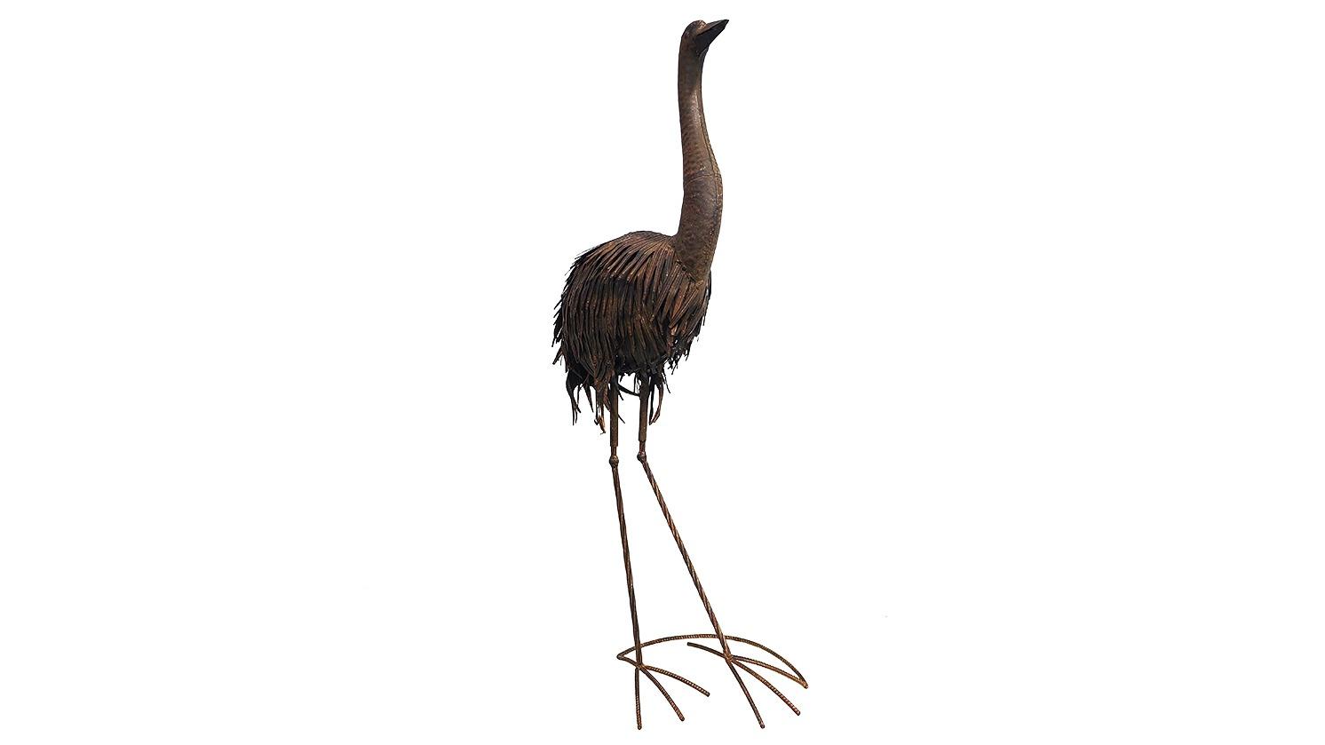 Willow and Silk Rustic Emu Garden Statue | Harvey Norman
