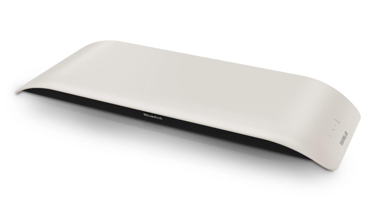 BlueAnt SoundBlade Under Monitor SoundBar - White | Harvey Norman
