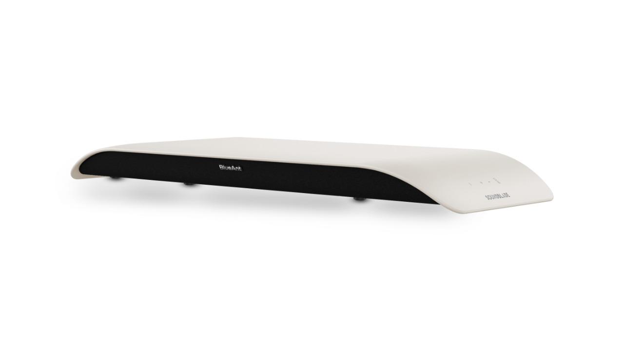 BlueAnt SoundBlade Under Monitor SoundBar - White | Harvey Norman