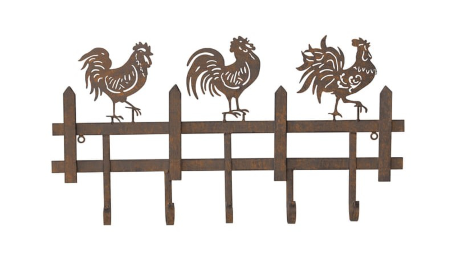 Artisan Homewares 5-Hooks Wall Hanging Chook Family | Harvey Norman
