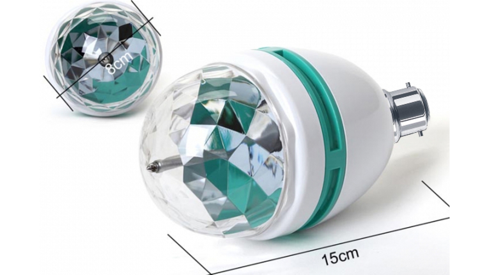 TODO Disco Ball Light Bulb Lamp Bayonet Socket RGB Multicolour LED ...