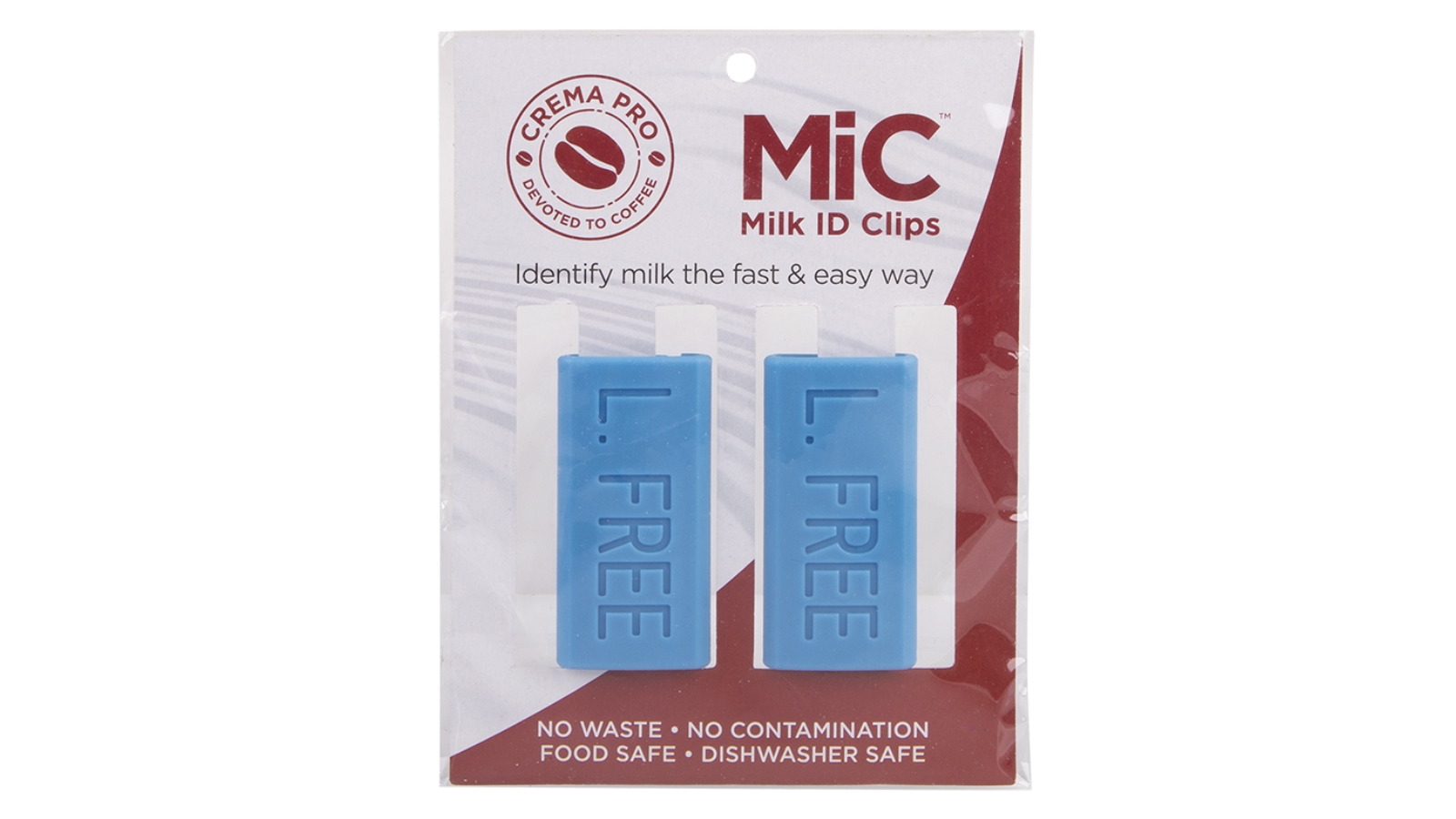 Crema Pro Set of 2 Milk ID Clips - Light Blue | Harvey Norman