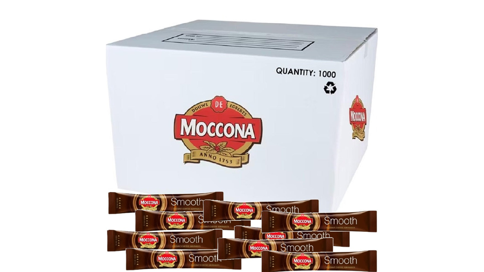 Moccona 1000 Pack 1.7g Smooth Instant Coffee Single Serve Sticks ...