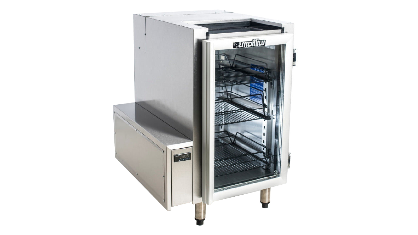 Williams One Door Remote Glass Chiller Slimline with Two Shelves and ...