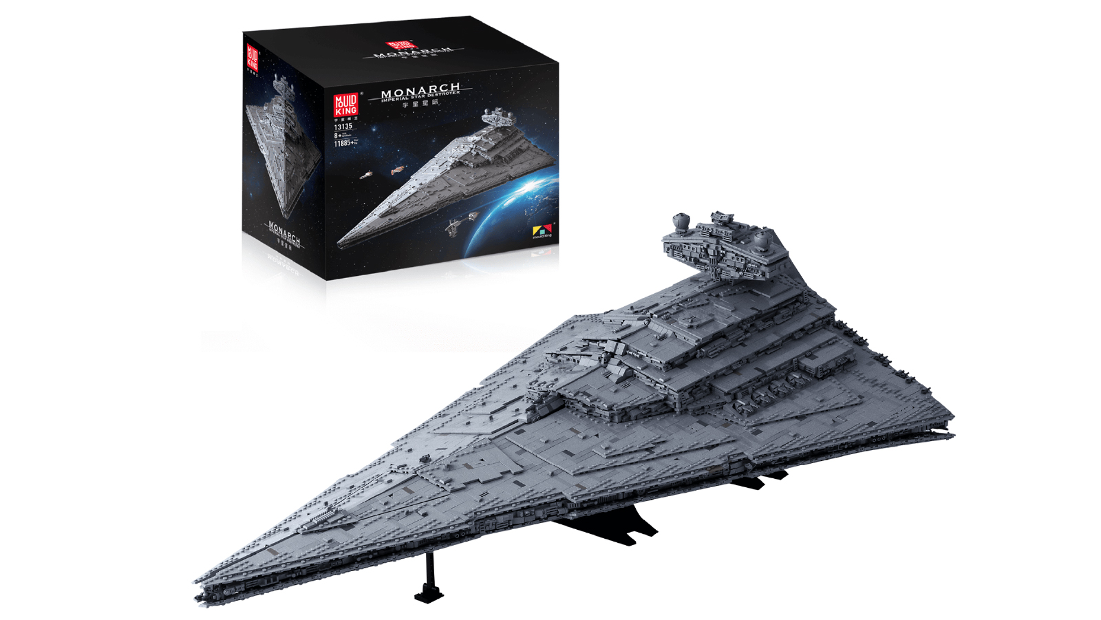Mould King 13135 Monarch Imperial Star Destroyer ISD Building Block ...