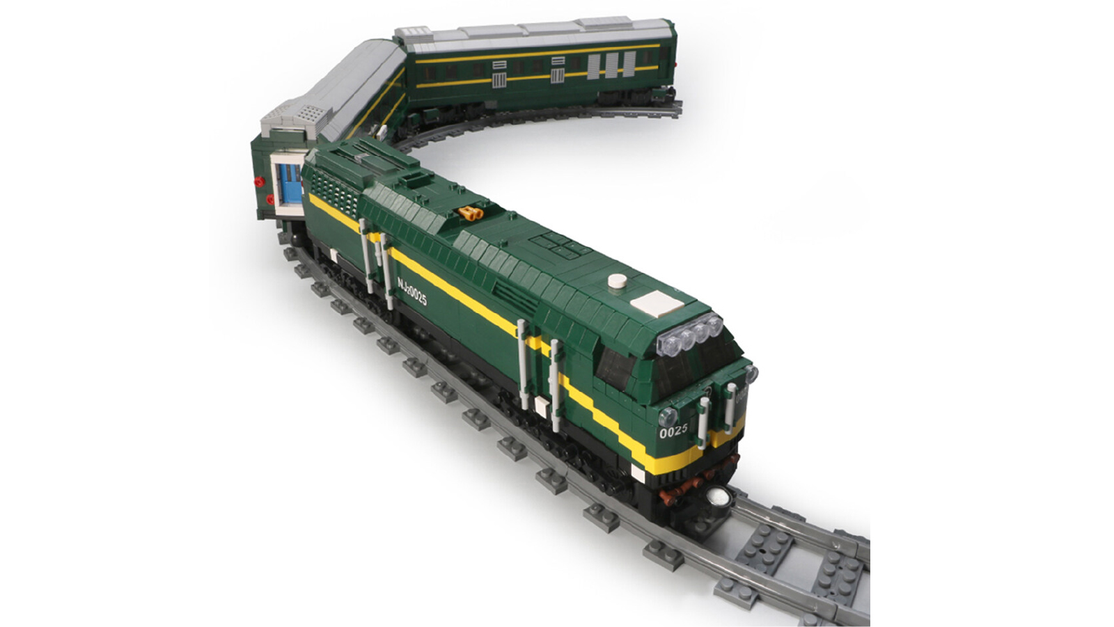 Mould King 12001 NJ2 Diesel Locomotives Motorized Train Building Toy ...
