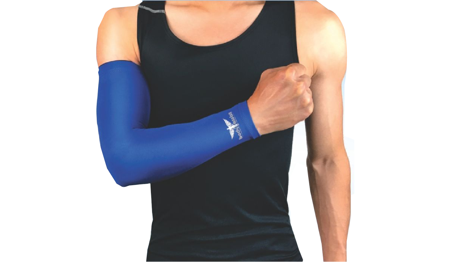 Bodyassist 2 Pack of Electric Blue Compression Arm Sleeve - Large ...