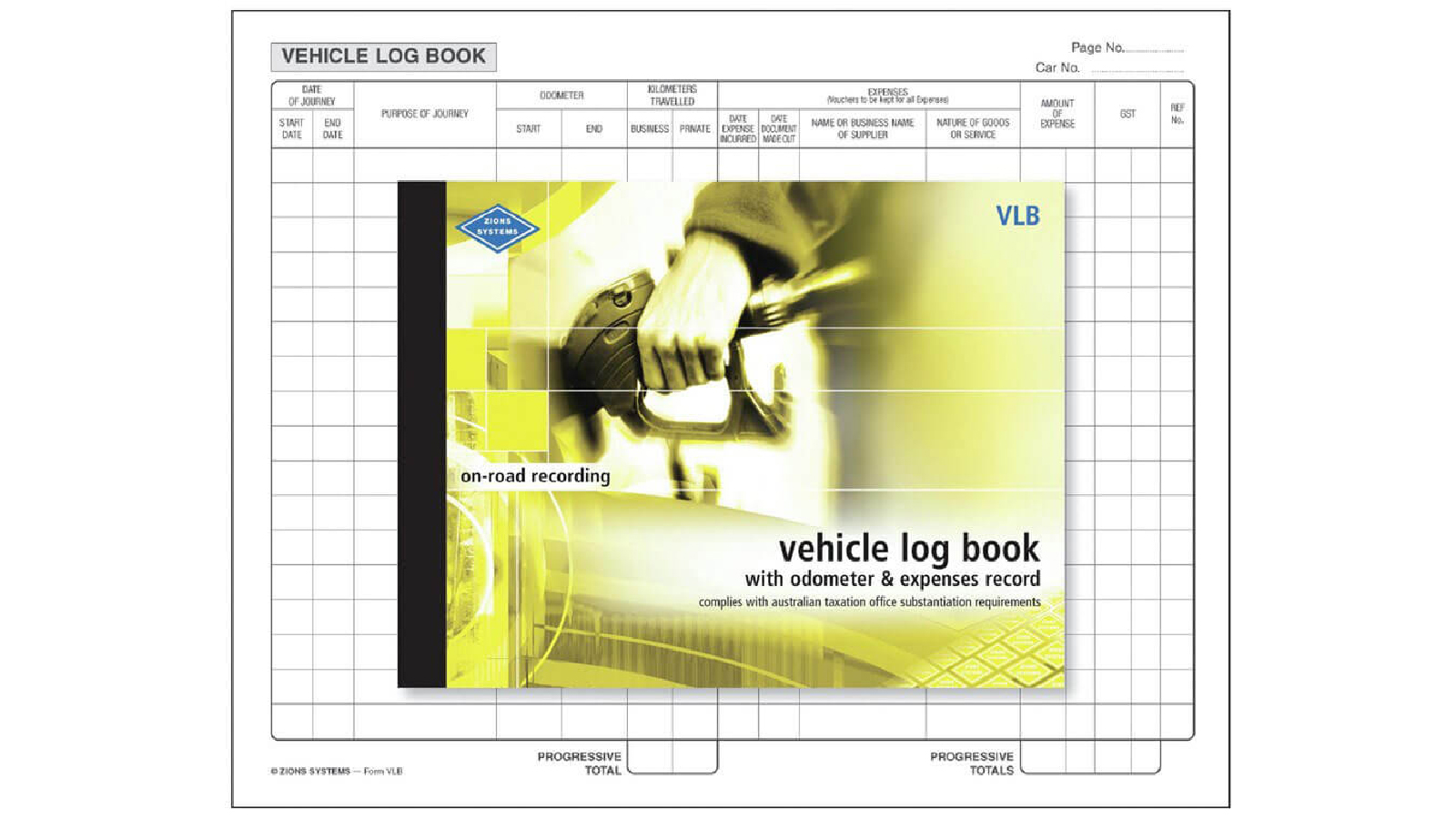 Latestbuy Zions Vehicle Log Book with Odometer And Expenses Record ...