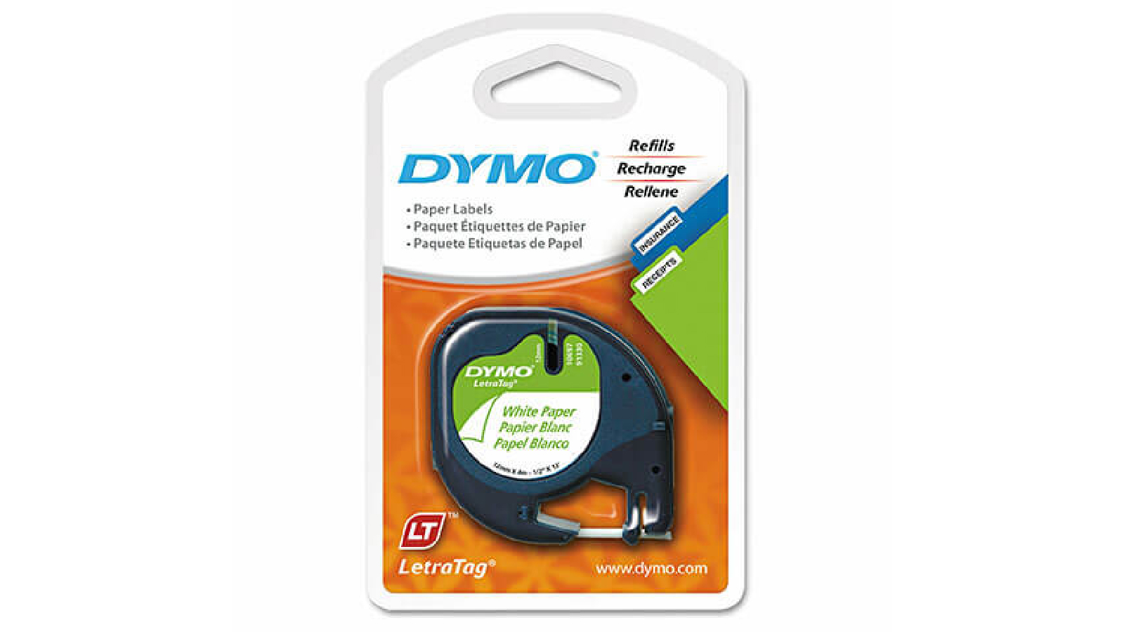Latestbuy Dymo Letra Tag Tape Label - Paper White | Harvey Norman