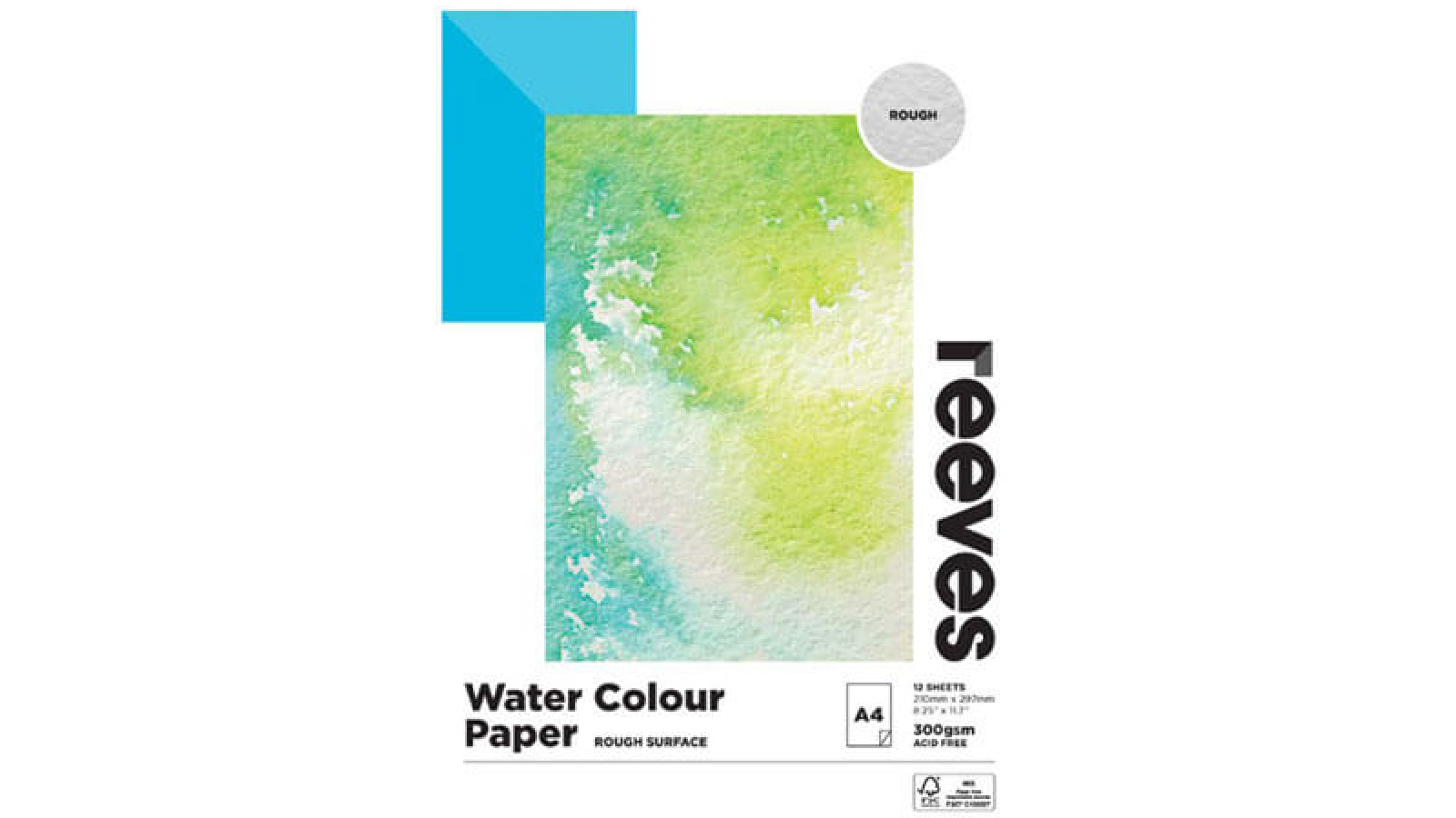 Latestbuy 12 Sheets 300gsm Reeves Watercolour Rough Paper - A4 | Harvey ...