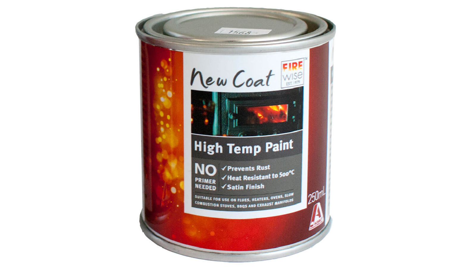 Latestbuy 250ml RubbedIn High Temperature Pot Belly Black Paint ...