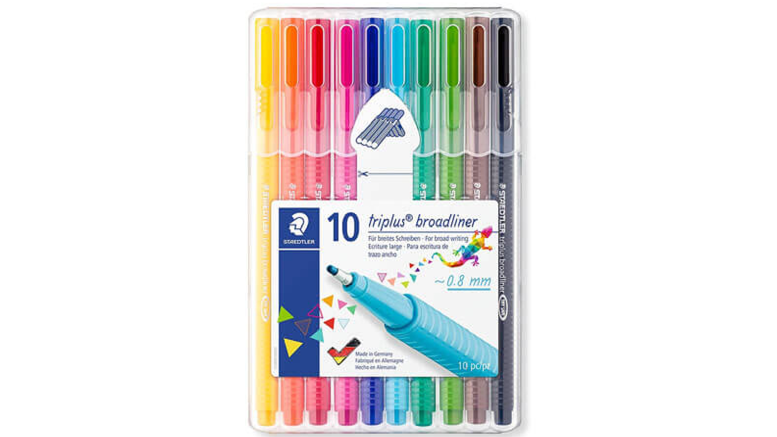 Latestbuy Staedtler Triplus Broadliner Brilliant Colours Pen - 10 Pack ...