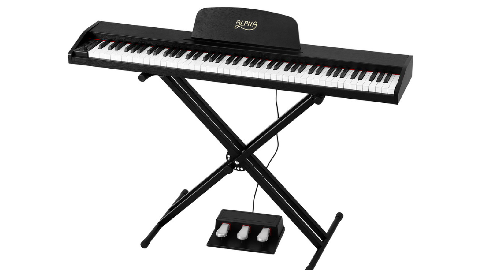 Alpha 88 Keys Digital Piano Keyboard Electronic with Stand | Harvey Norman