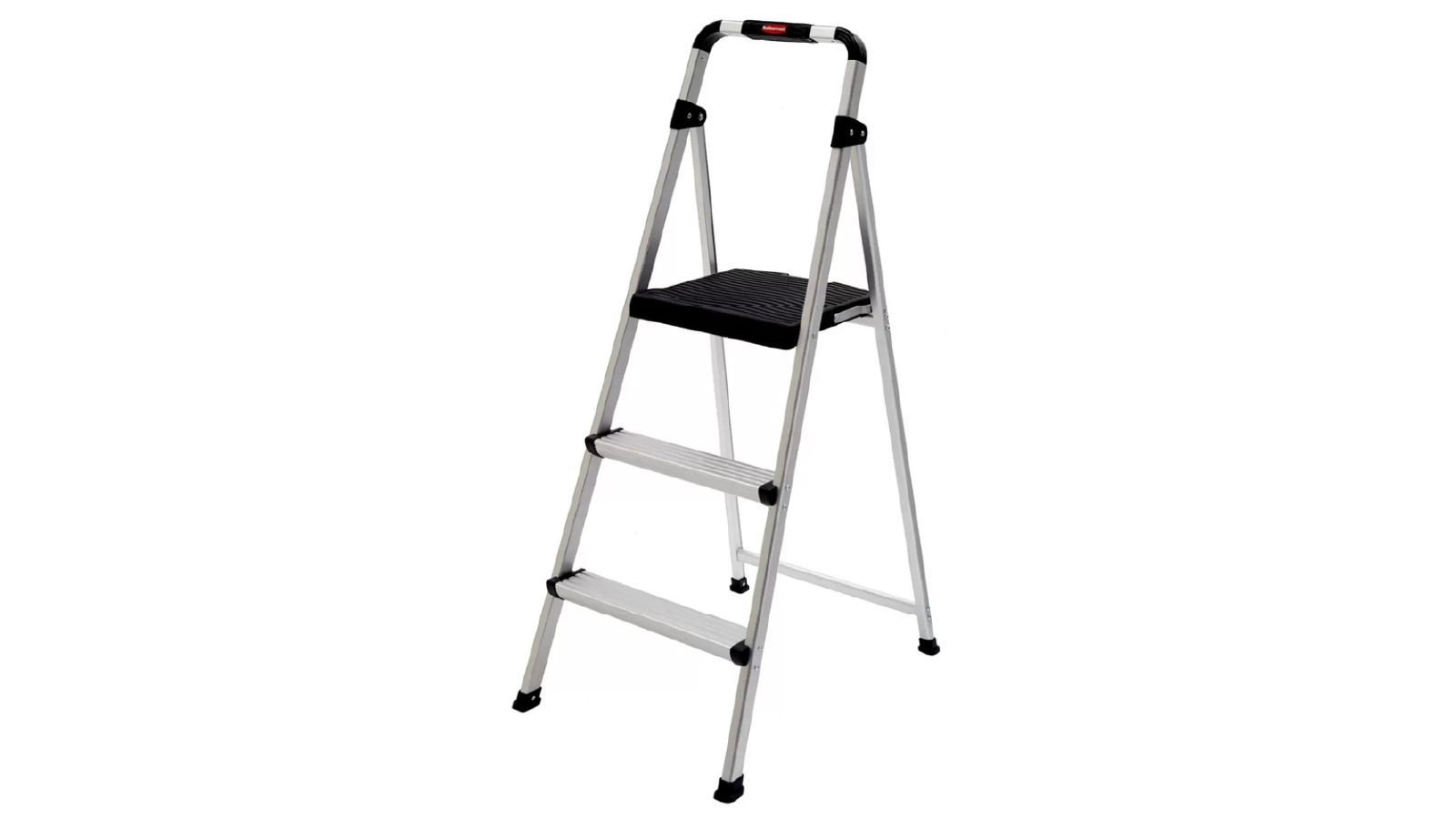 Rubbermaid 3 Step Aluminium Stool Ladder | Harvey Norman
