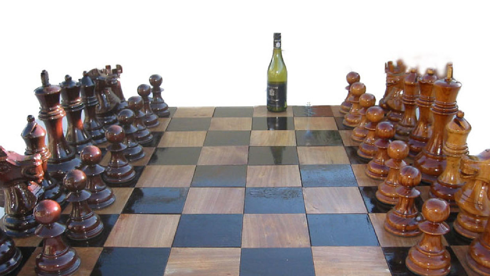 Yardgames 30cm Handmade Indoor and Outdoor Teak Chess Pieces | Harvey ...