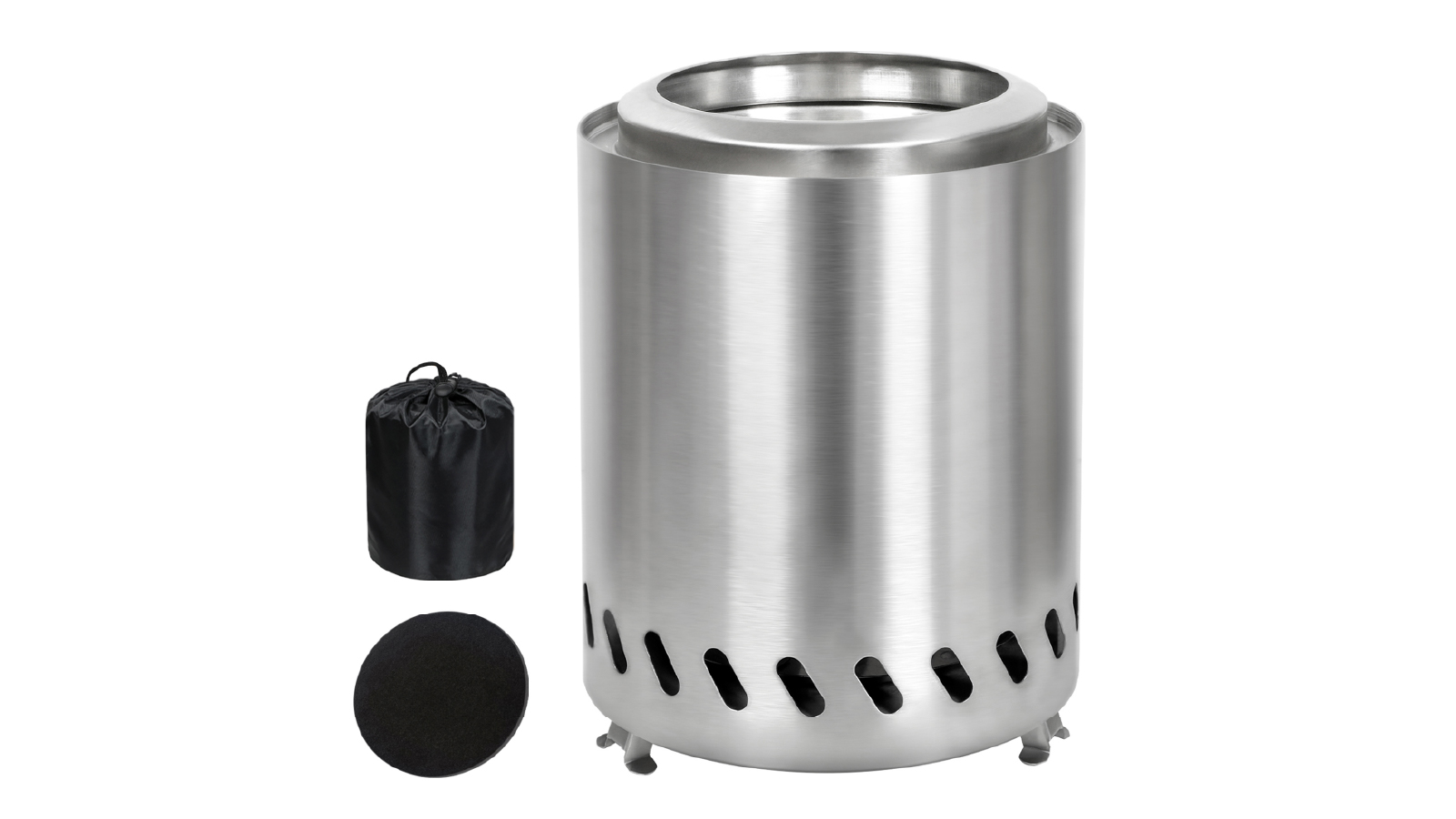 Moyasu Stainless Steel Mini Low Smoke Tabletop Fire Pit | Harvey Norman