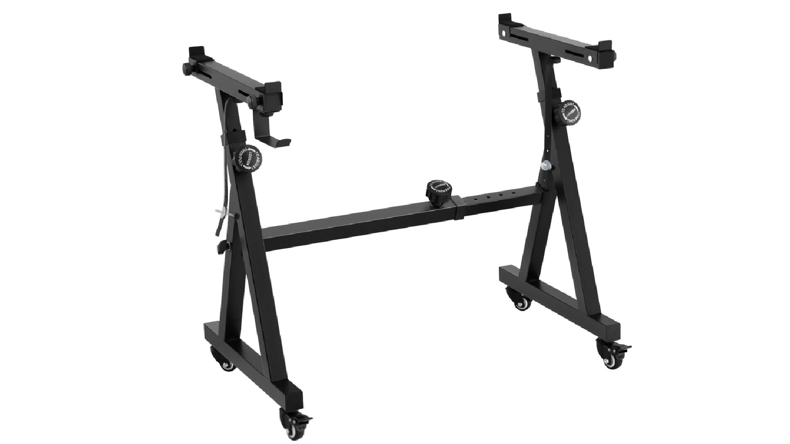 Alpha Adjustable Piano Stand Z Stand With Lockable Wheels - Black ...