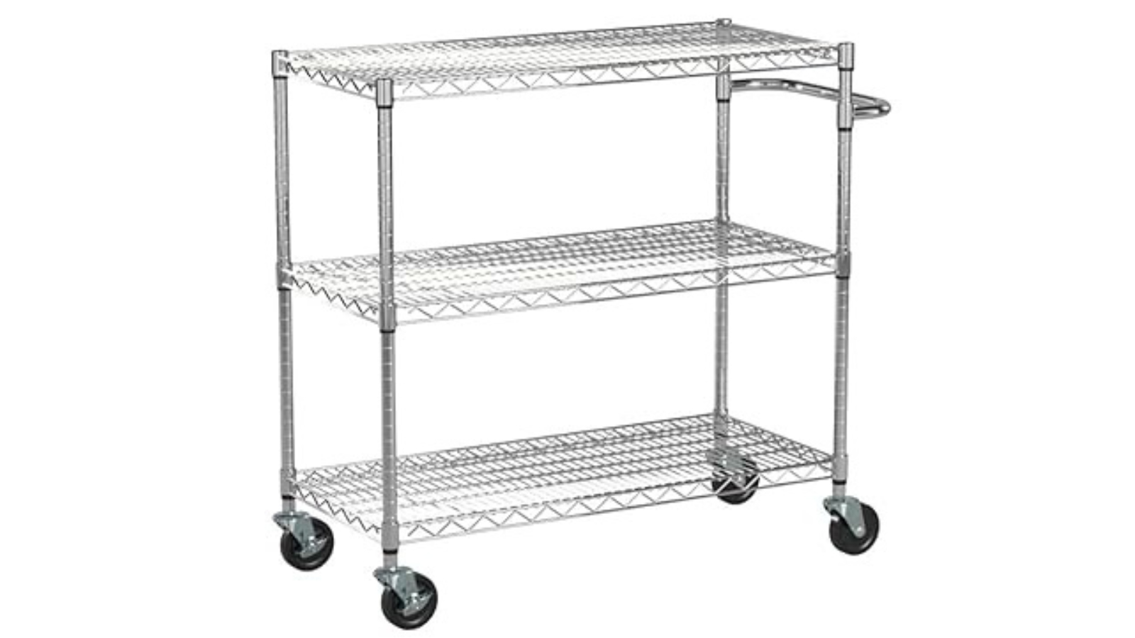 Trinity 3 Tier Steel Utility Cart With Wheels Kitchen Storage Trolley ...