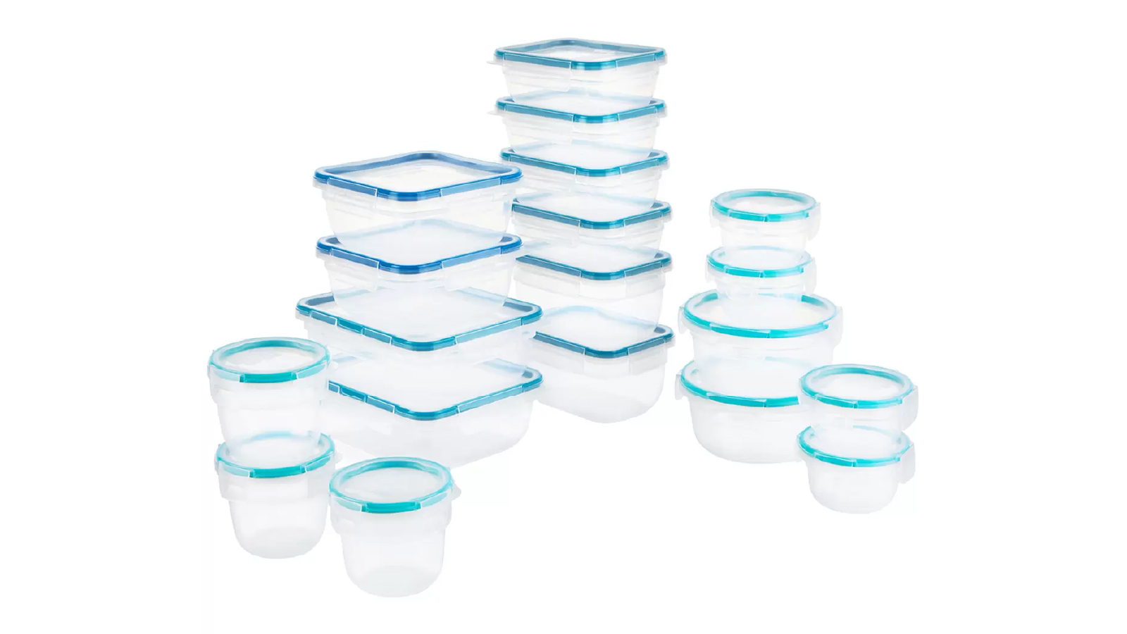 Snapware 38 Piece Airtight Stackable Freezer Microwave Safe Food ...