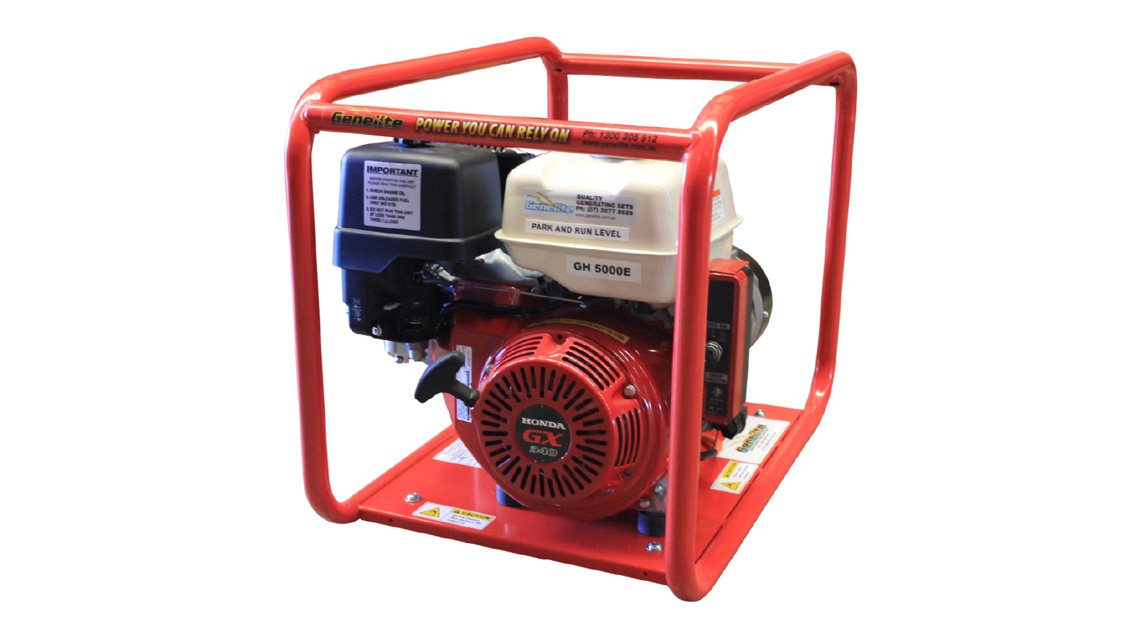 Honda 6.0kVA Honda Powered Petrol Single Phase AVR Generator | Harvey ...