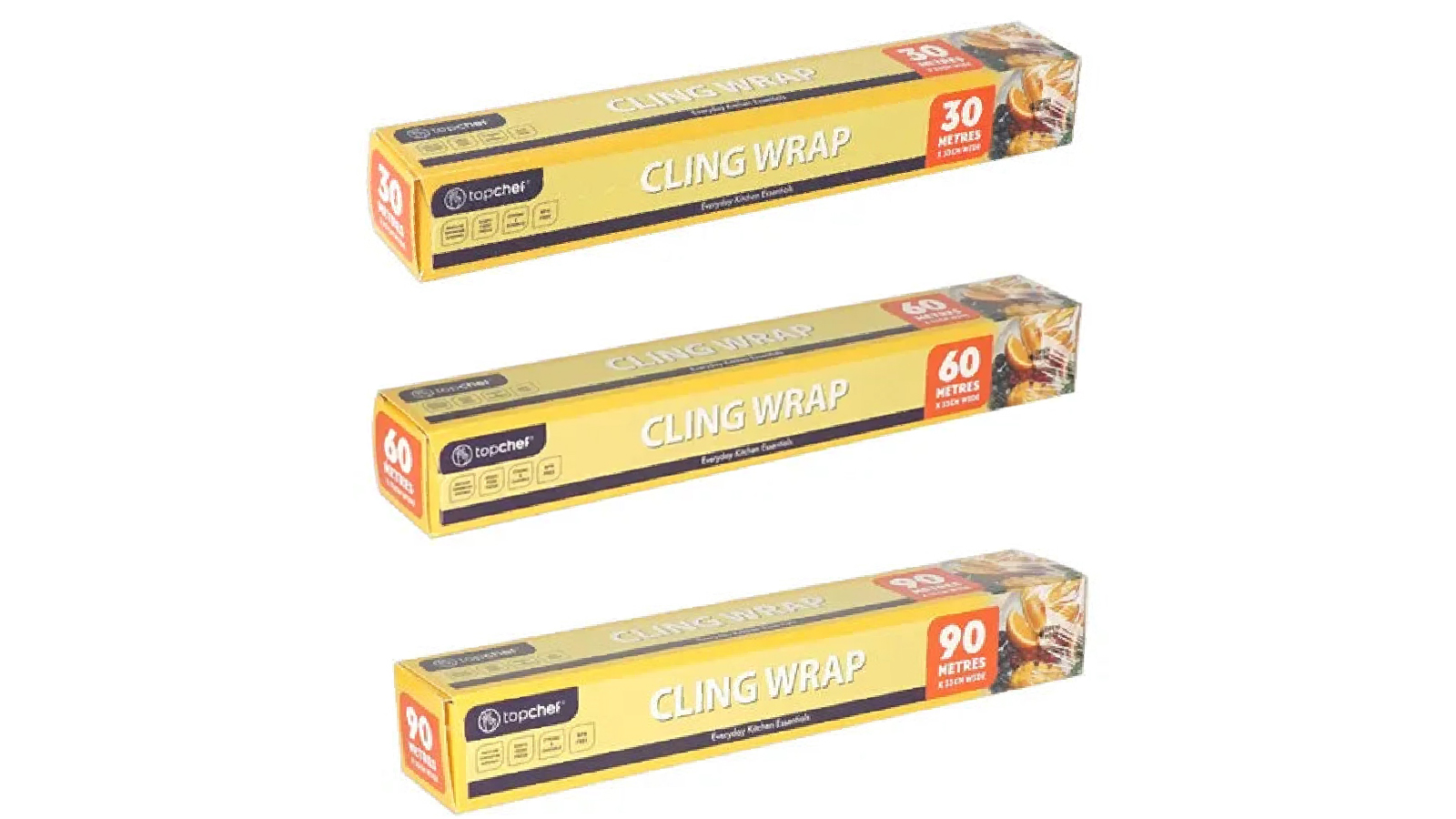 Top Chef Easy Dispensing Microwave Safe Durable Cling Wrap | Harvey Norman