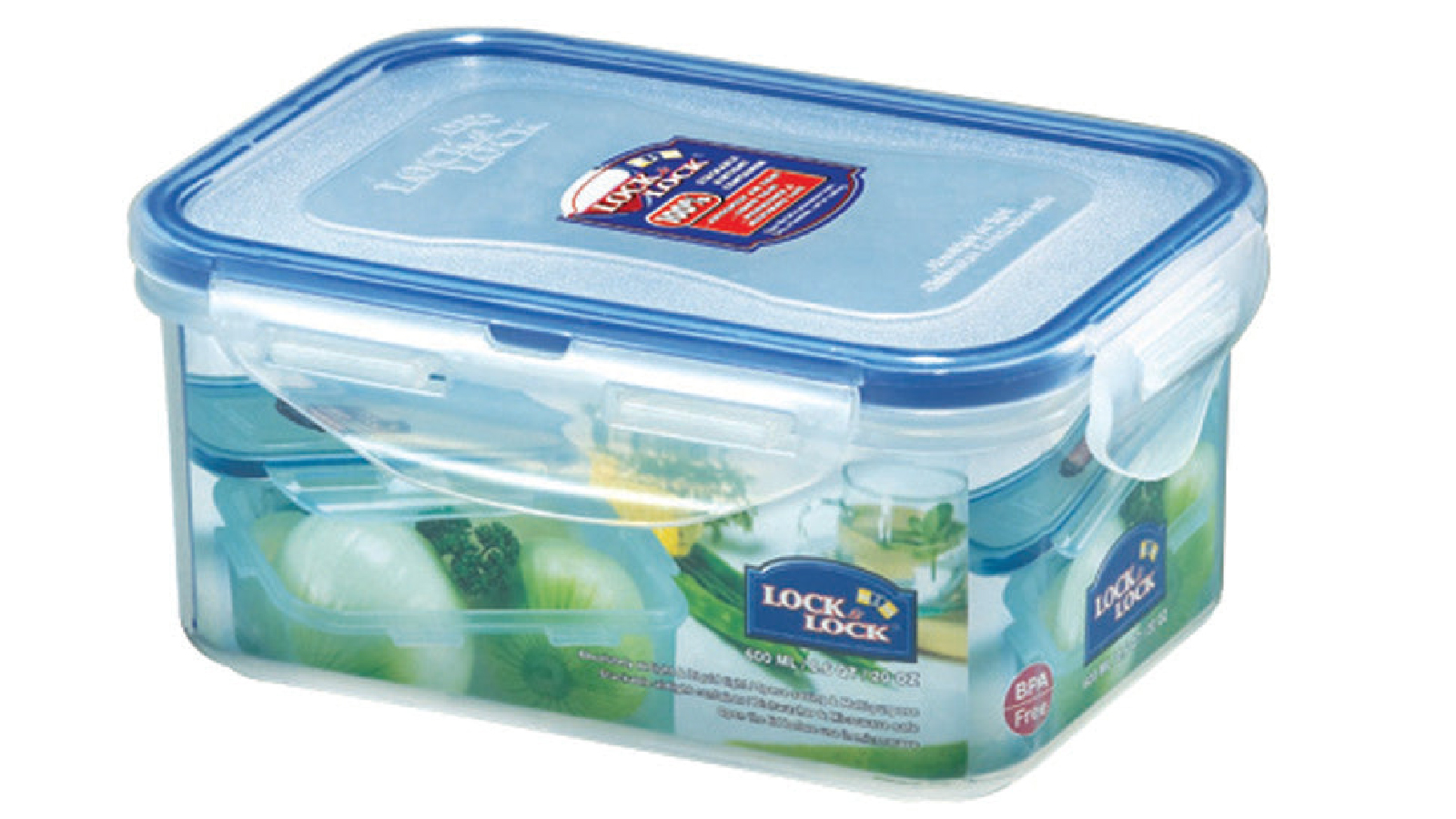 Lock and Classic Rectangular Short Container - 600ml | Harvey Norman