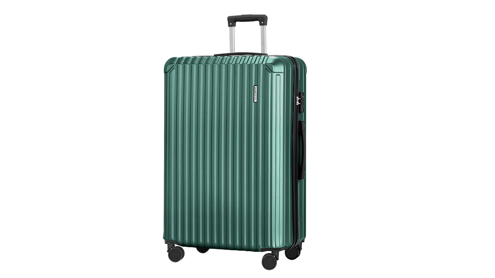 Wanderlite 28 Inch Carry On Hard Case Travel Suitcase Set - Green ...