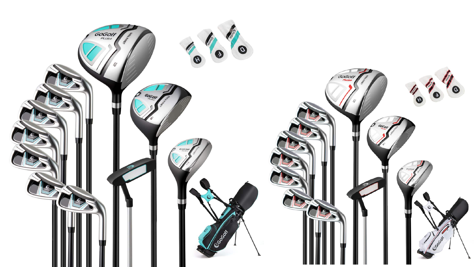 Costway 15 club Portable Complete Womens Golf Club Set for Juniors with ...