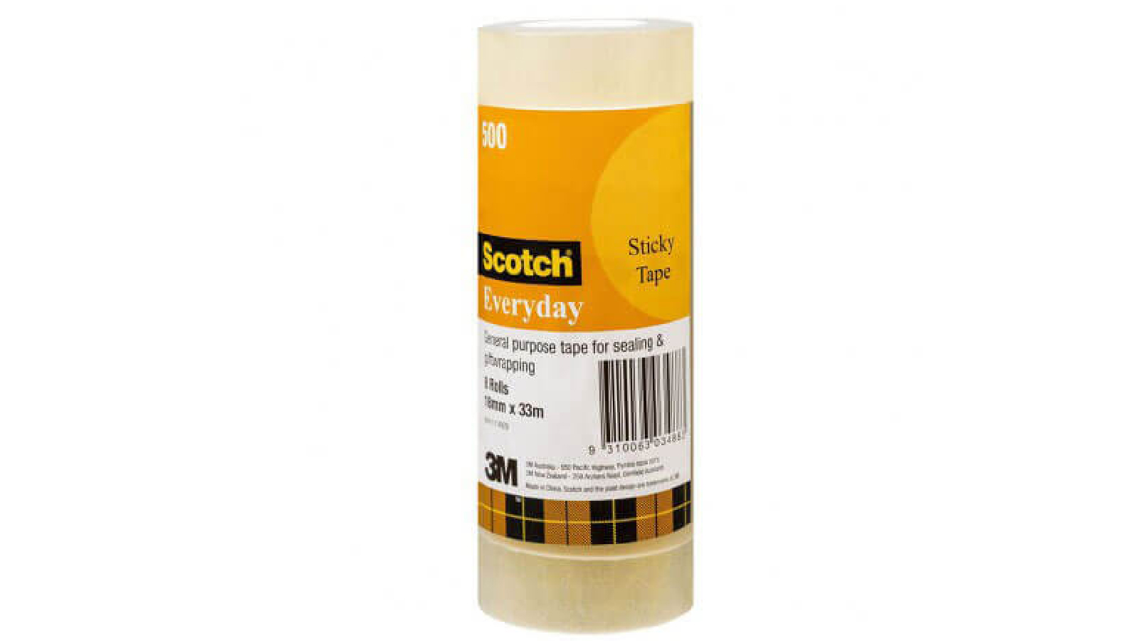 Latestbuy 8 Pack of 18mm x 33m Scotch Sticky Tape - Small | Harvey Norman