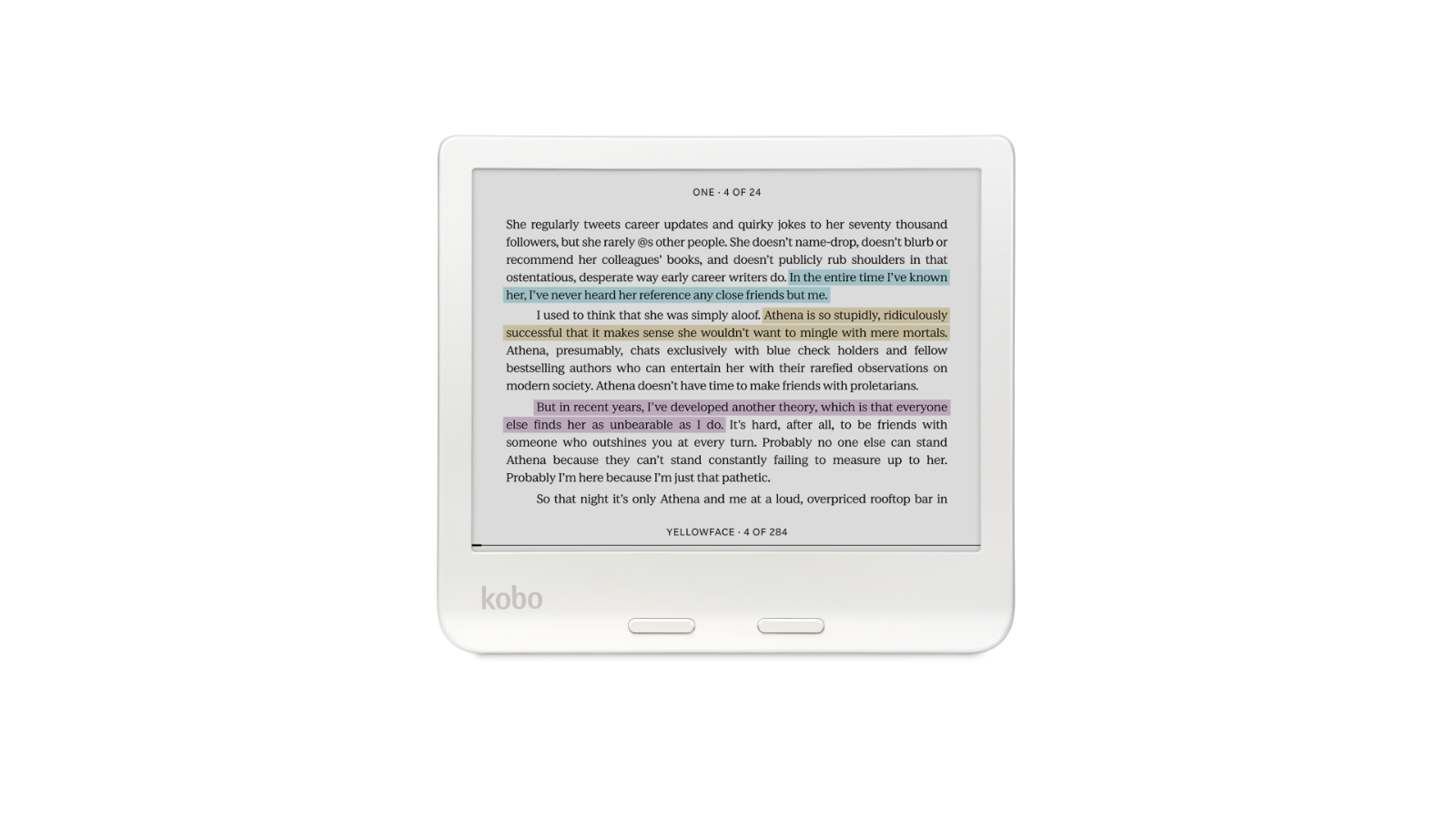 Kobo Libra Colour E-Book Reader - White | Harvey Norman