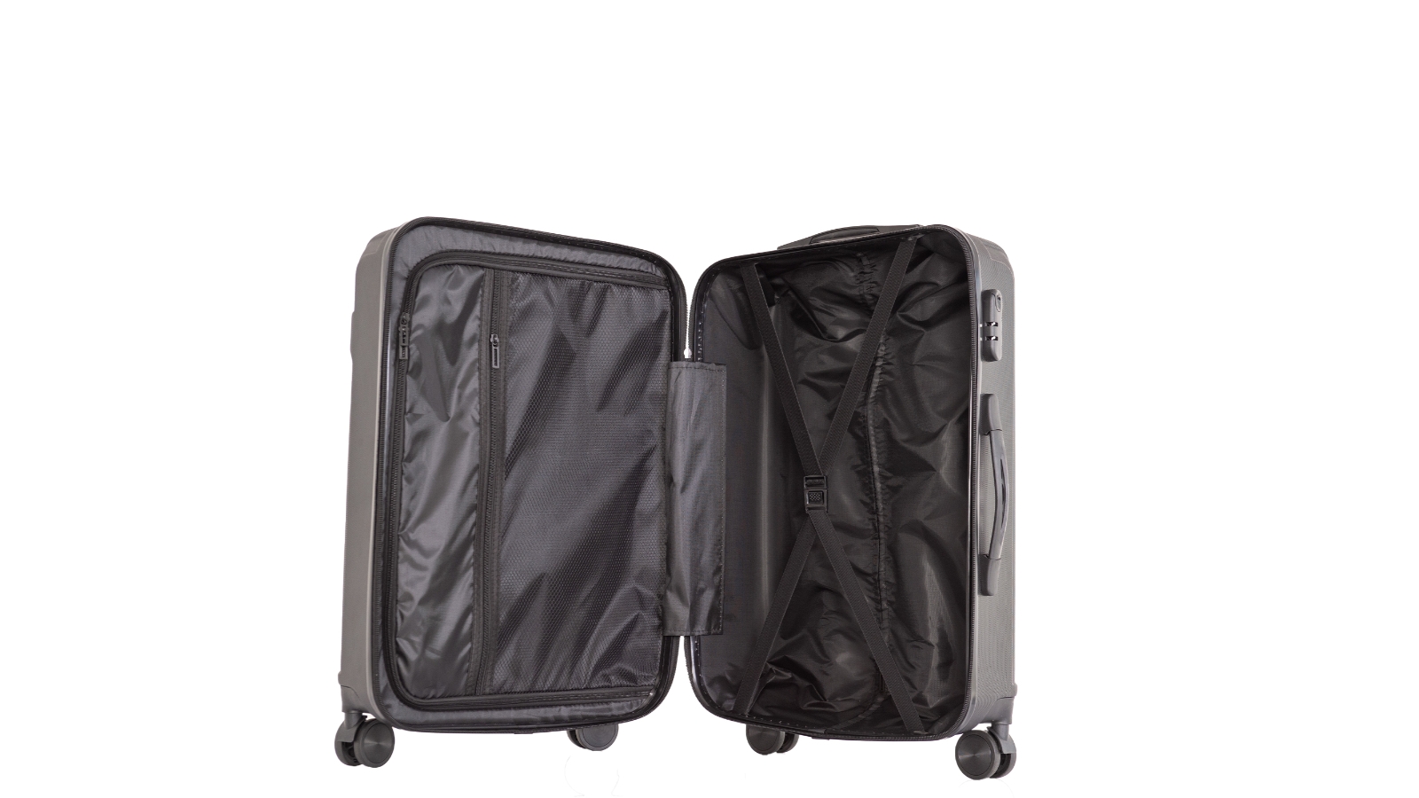 Milano Decor 3 Piece Luggage Set - Black | Harvey Norman
