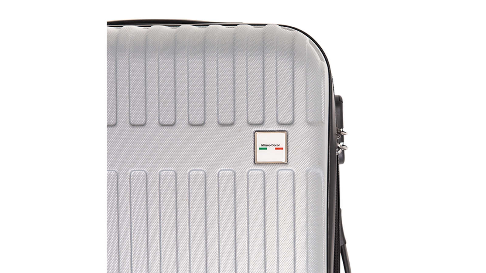 Milano Decor 3 Piece Luggage Set - Silver | Harvey Norman