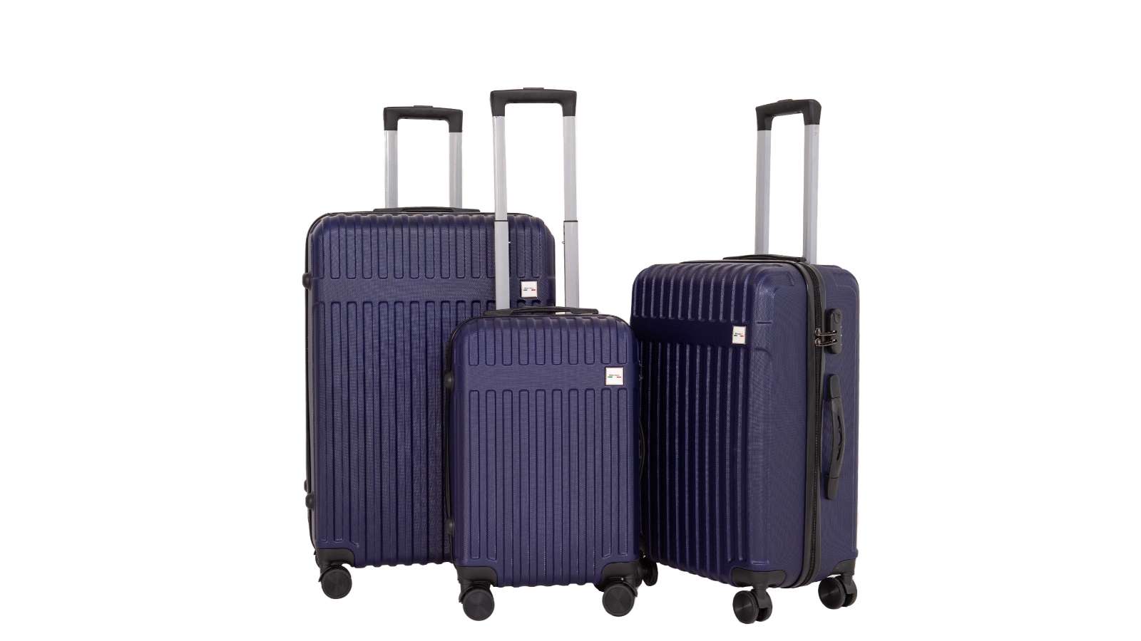 Milano Decor 3 Piece Luggage Set - Blue | Harvey Norman