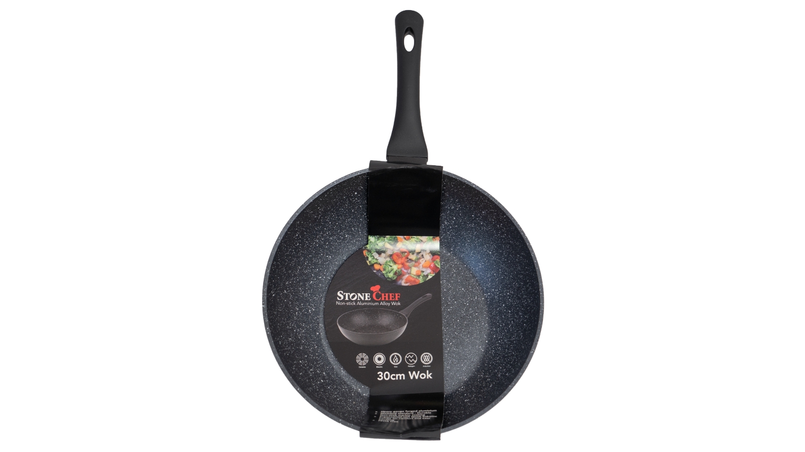 Stone Chef Forged Wok Pan - 30cm | Harvey Norman