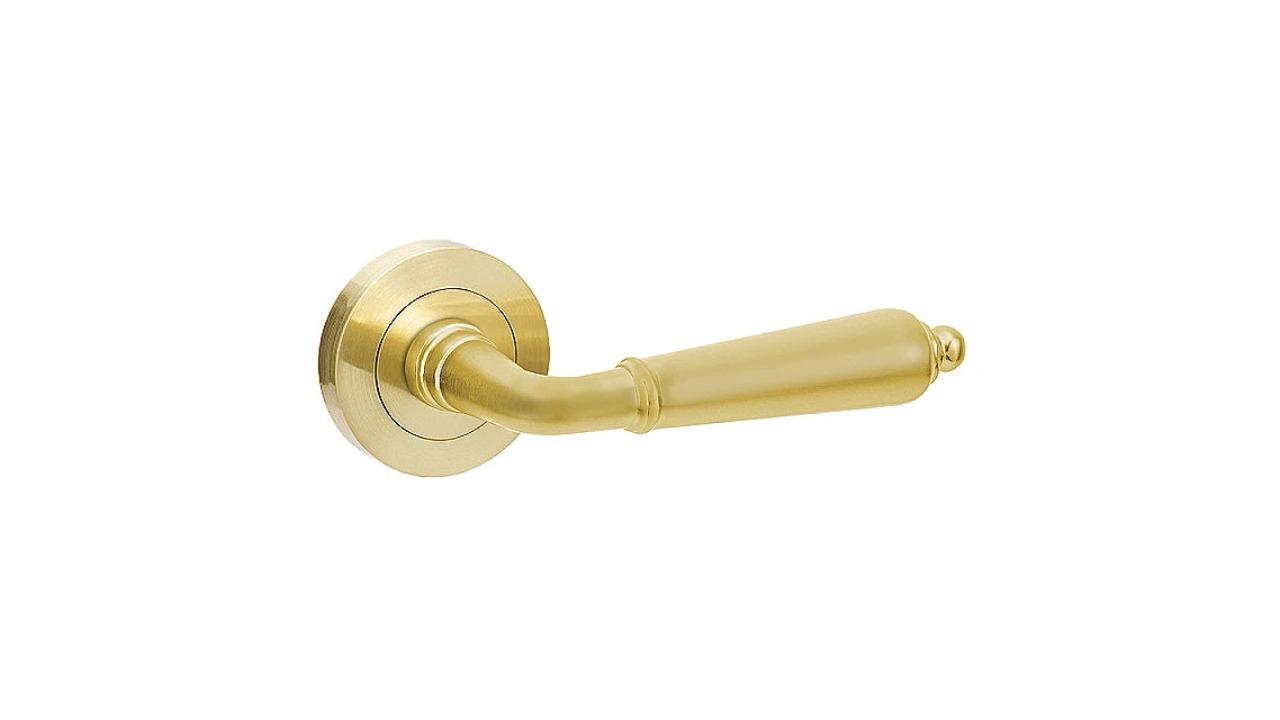 Complete Doors Online Oxford Passage Lever Handle Set - Satin Brass ...