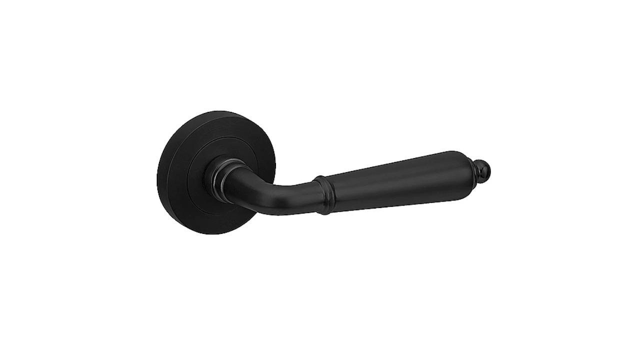 Complete Doors Online Oxford Privacy Lever Handle Set - Matt Black ...